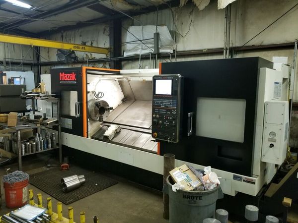 Used MAZAK QTN450 80in CNC Lathe #3411