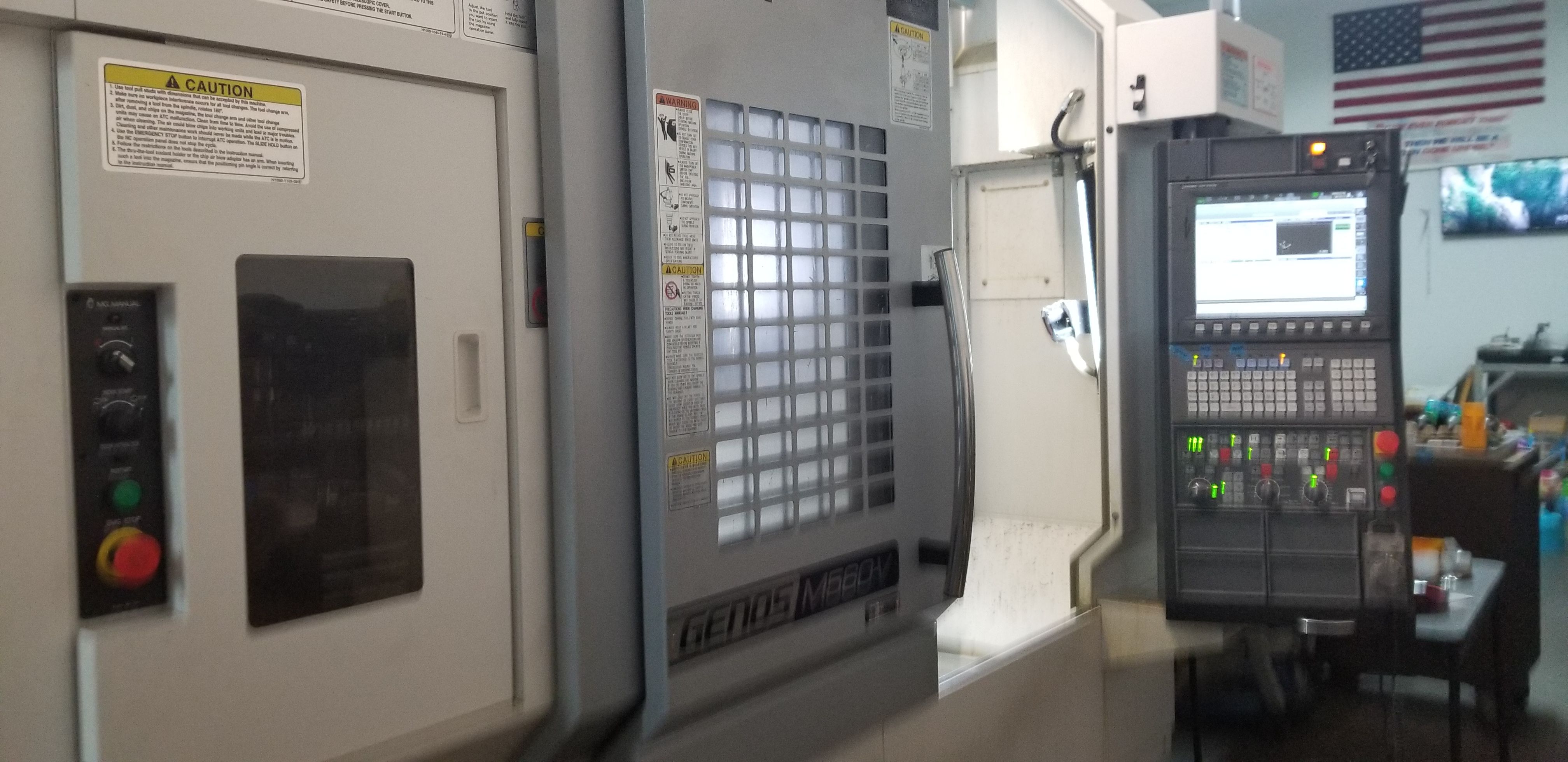 Used OKUMA GENOS M560V Vertical Machining Center 3722