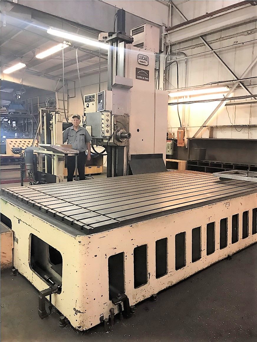 Used LUCAS 542B-FT Boring Mill 335