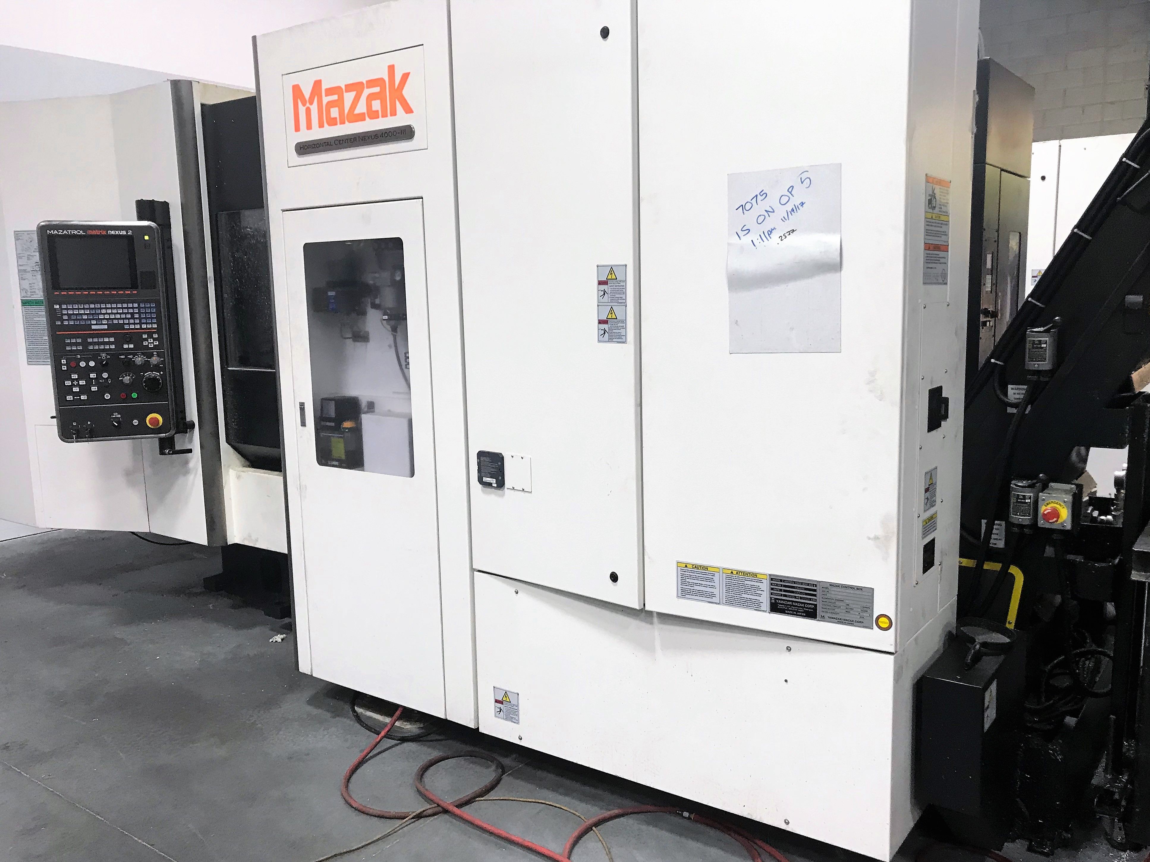 Used MAZAK HCN4000 Horizontal Machining Center 498