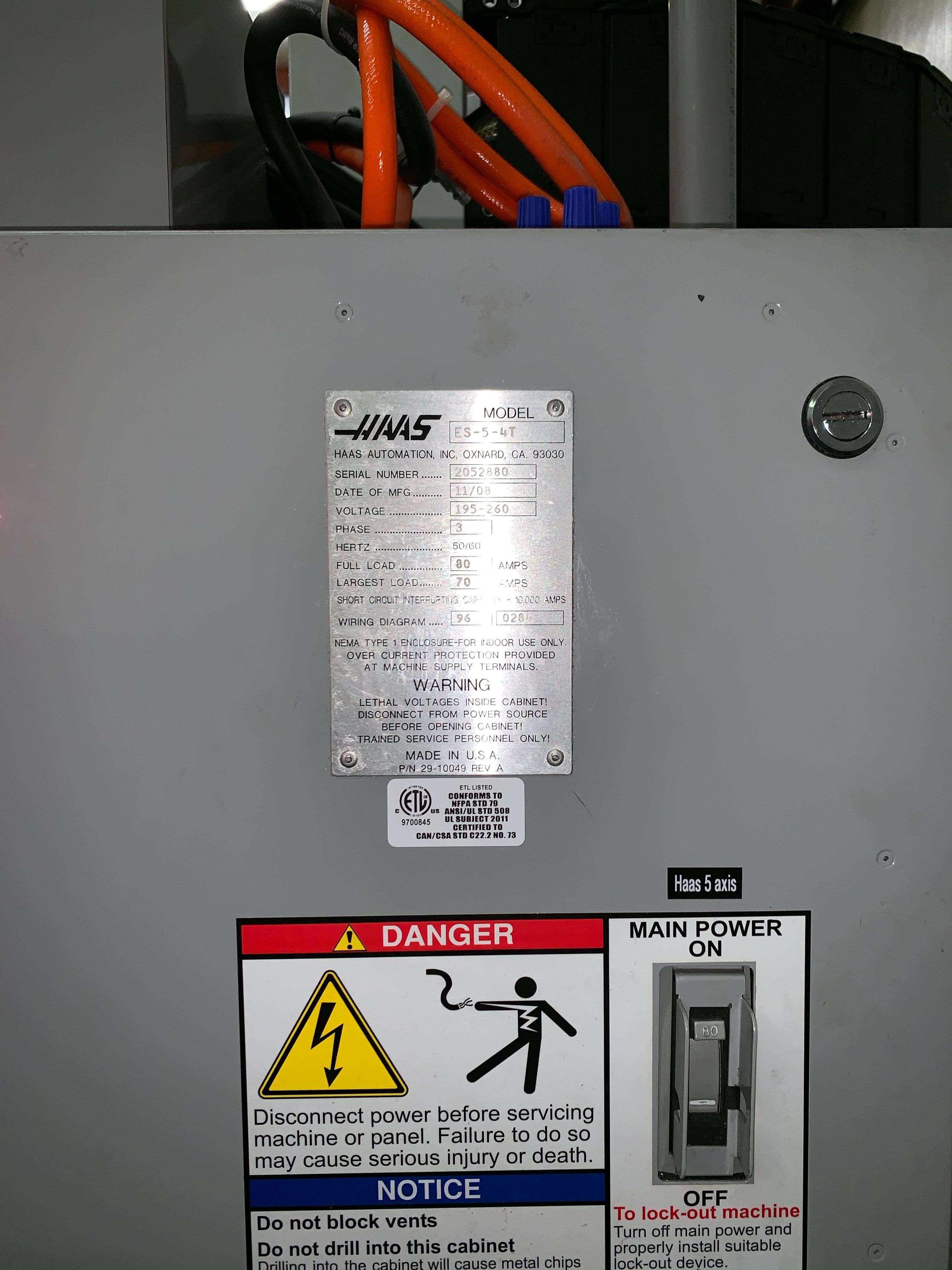 Used HAAS ES 5 4T Horizontal Machining Center | CNCMachines.com