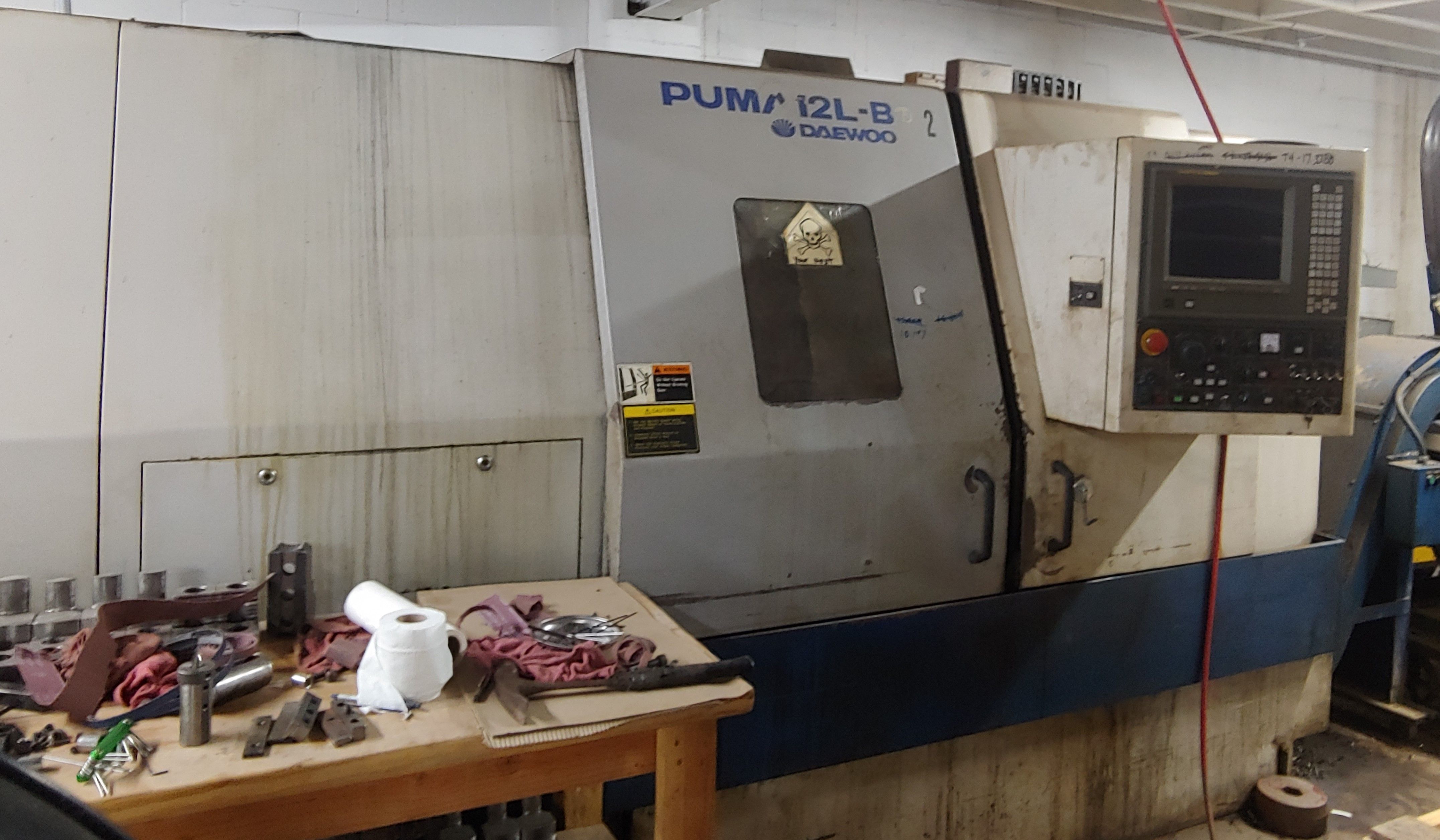 Used DAEWOO PUMA 12LB CNC Lathe 3687