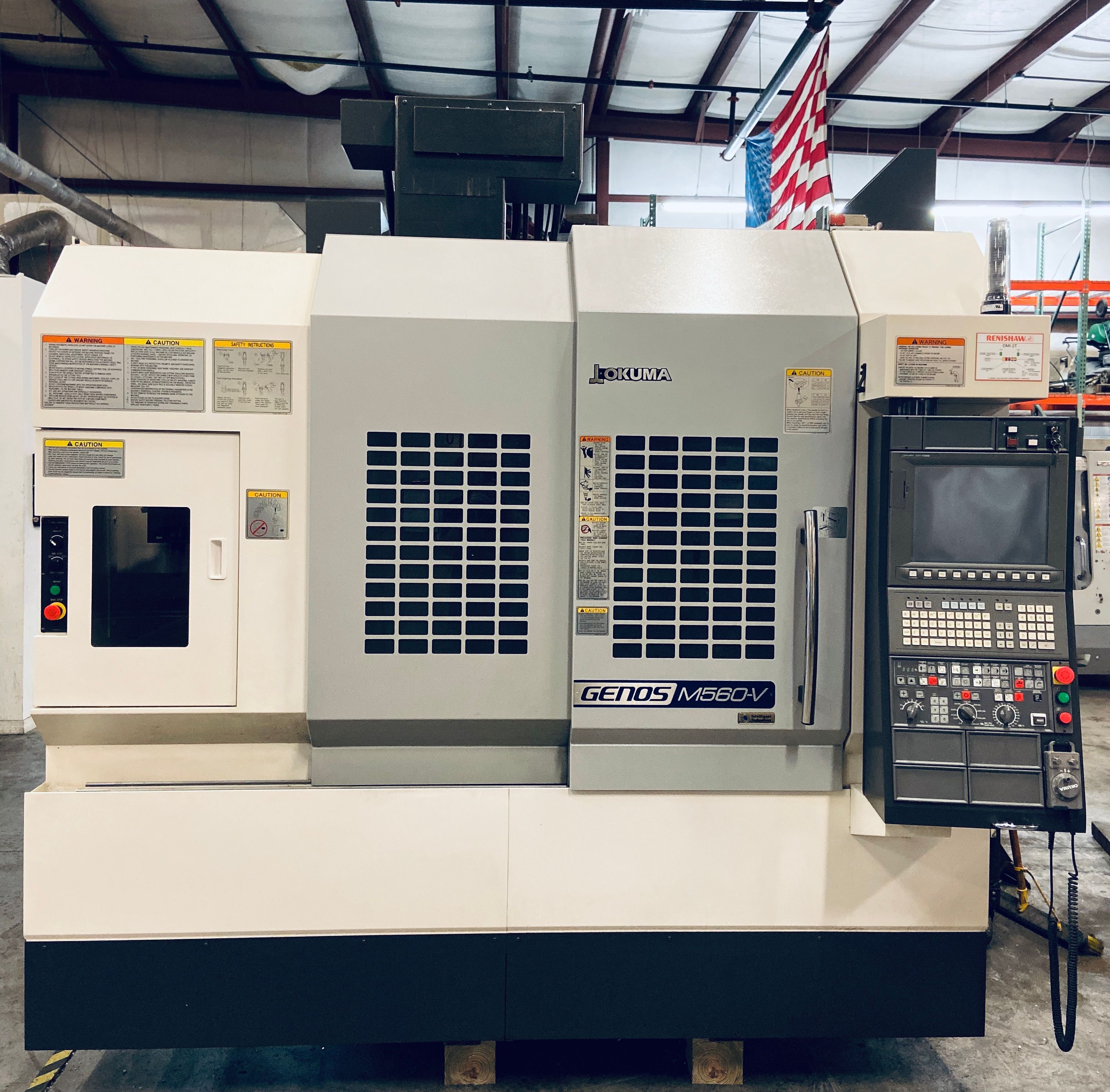Used OKUMA GENOS M560V Vertical Machining Center 3485