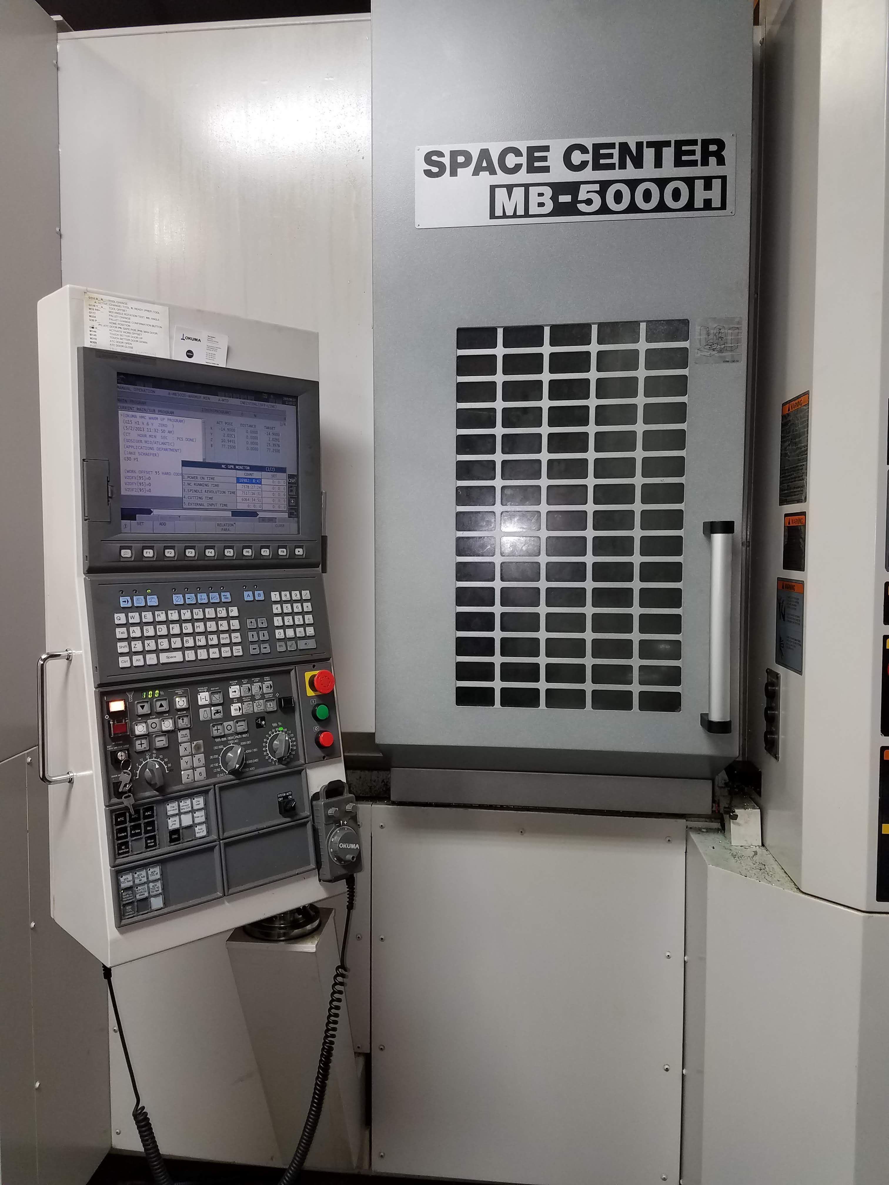 Used OKUMA MB5000H Horizontal Machining Center 3973