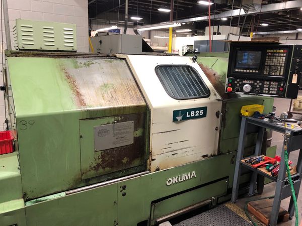 Used OKUMA LB25 CNC Lathe #4635