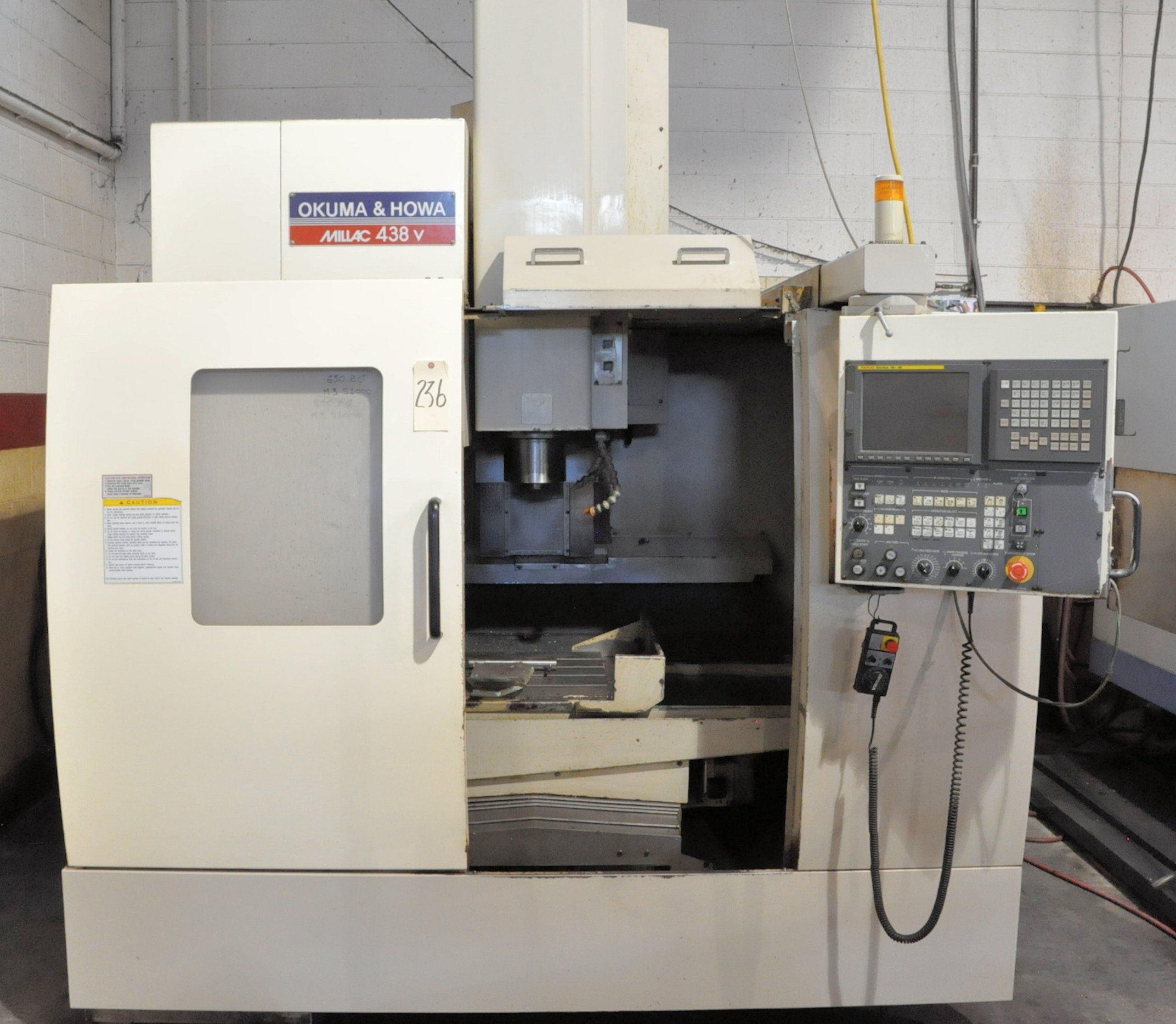 Used OKUMA & HOWA MILLAC 438V Vertical Machining Center 3763