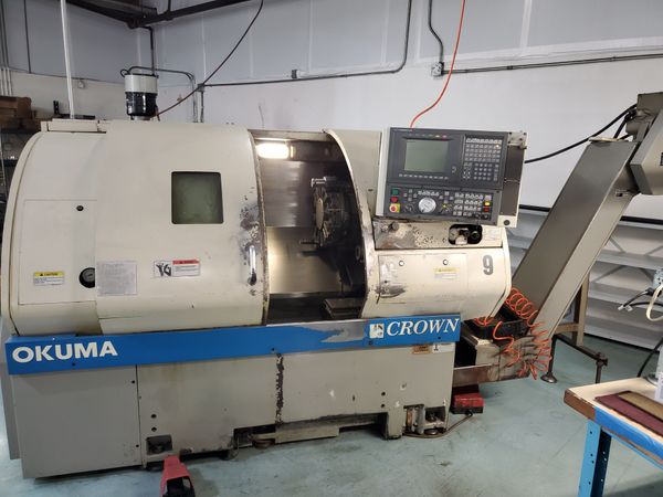 Used OKUMA CROWN 762 CNC Lathe 3772