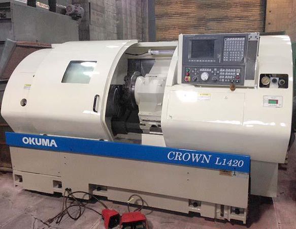 Used OKUMA CROWN 1420 CNC Lathe #5988