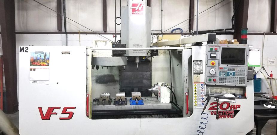 Used HAAS VF5 Vertical Machining Center #4879
