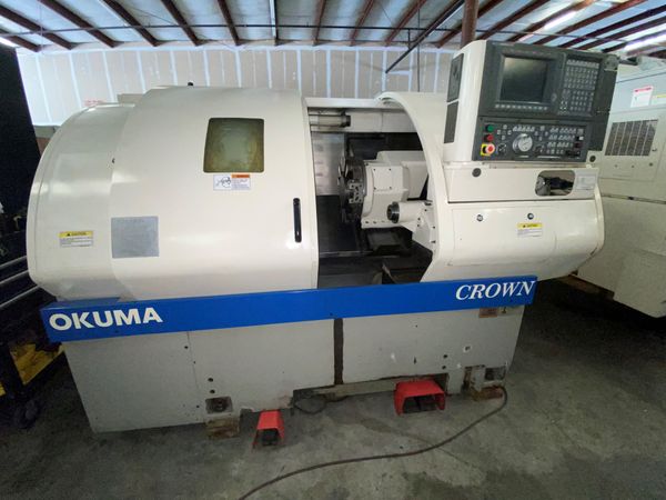 Used OKUMA CROWN 762 CNC Lathe 3772