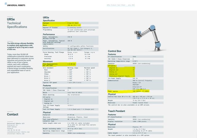 Used UNIVERSAL ROBOTS UR5E Handling 6809