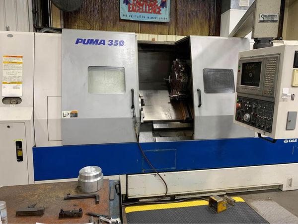 Used DAEWOO PUMA 350 CNC Lathe 7638
