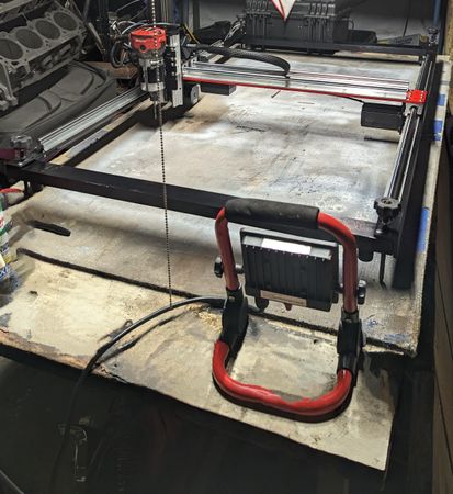 Used RED ART CNC PRO CONCRETE ENGRAVING MACHINE Router #7955