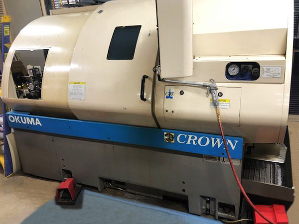 Used OKUMA CROWN 762S-BB CNC Lathe #7662