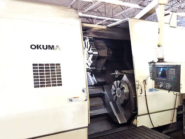 Used OKUMA LU45 CNC Lathe #6206