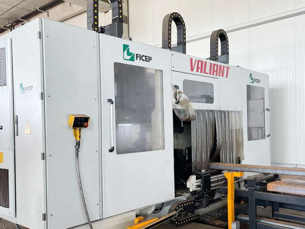 Used FICEP 453 VB CNC DRILLING & SAWING LINE Vertical Machining Center ...