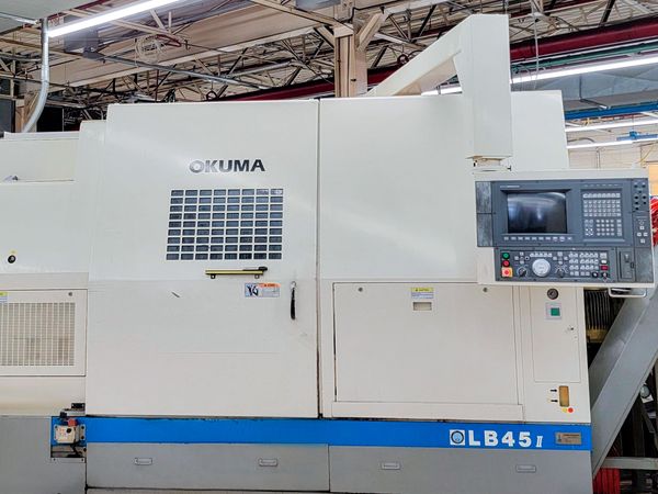 Used OKUMA LB45II CNC Lathe #7200