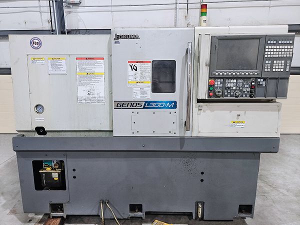 Used OKUMA GENOS L300M CNC Lathe #10583