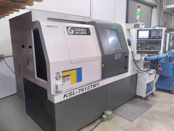 Used GANESH KSL7612TMY CNC Lathe #12379